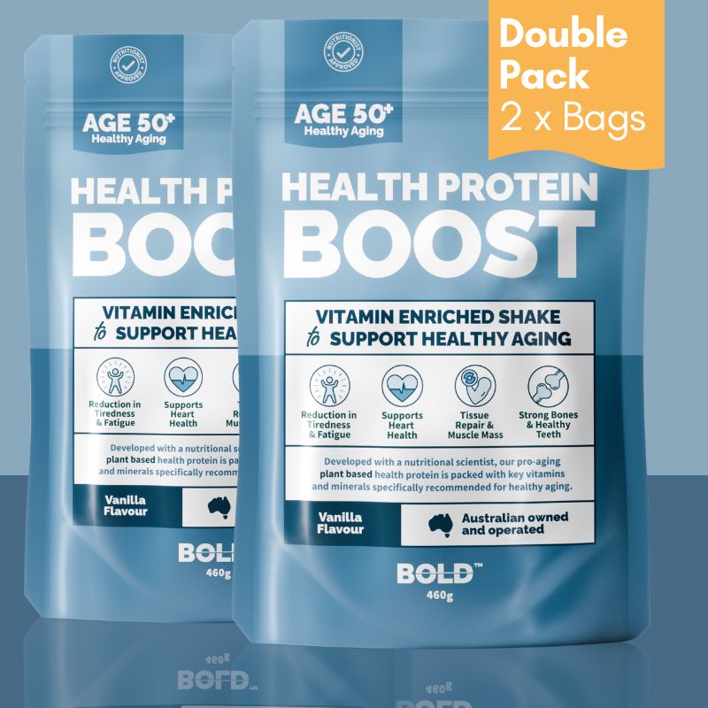 Health Protein Boost [Double Pack] Low‑Sugar Plant Protein for Over 50s ...